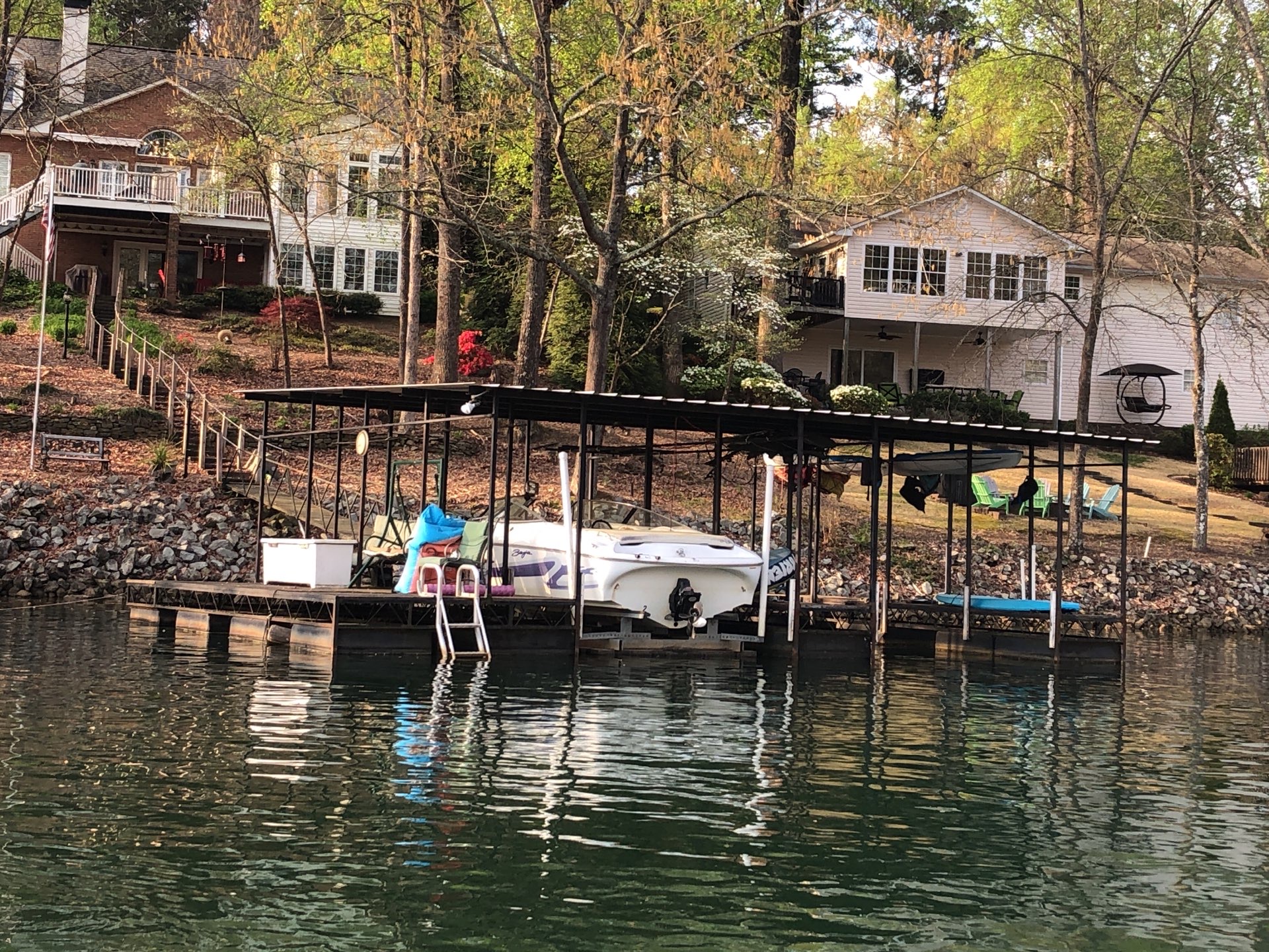 Covered Double Slip Steel Dock- #1059 - Kroeger Marine